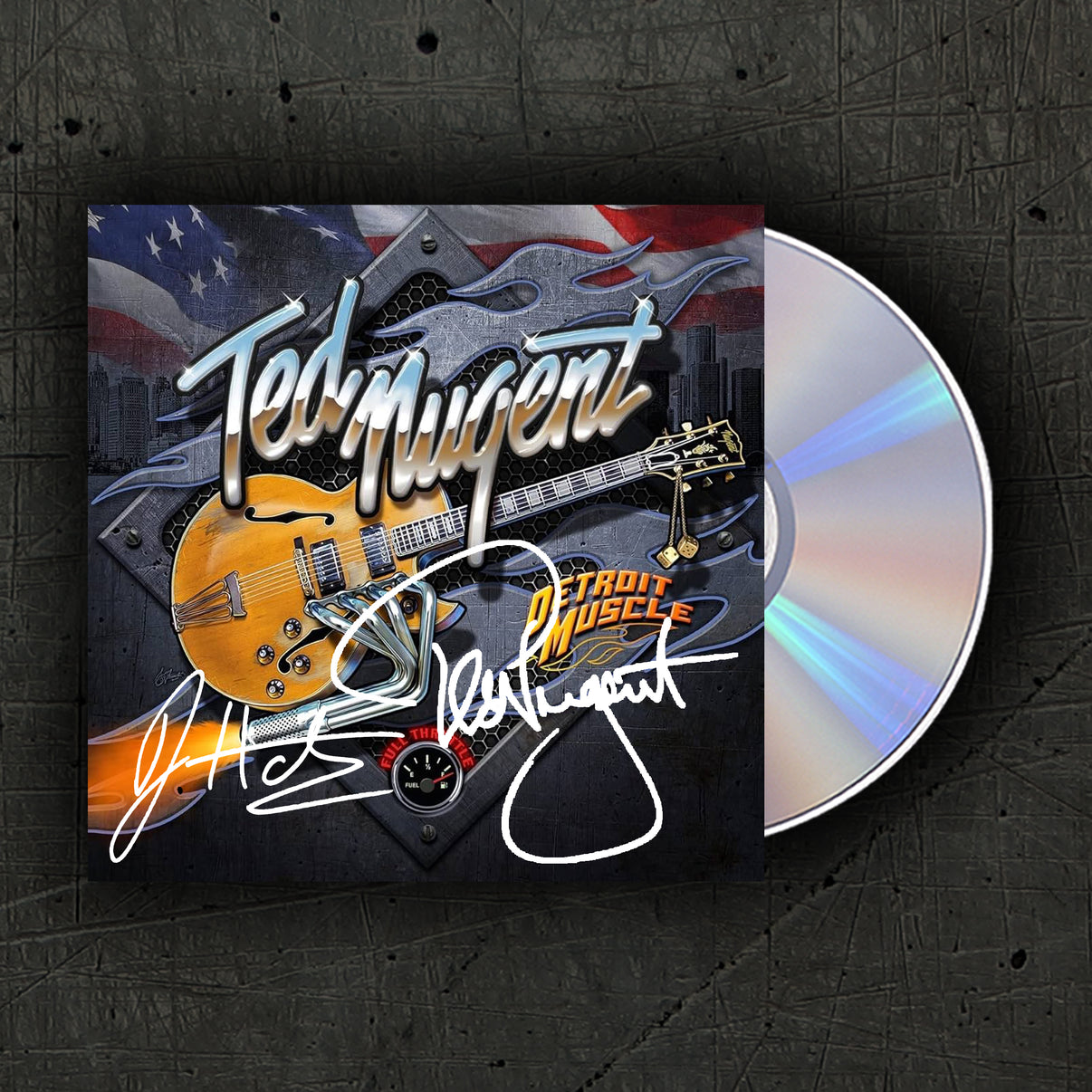 Detroit Muscle CD ~ SIGNED BY TED NUGENT & JASON HARTLESS – NugeVault